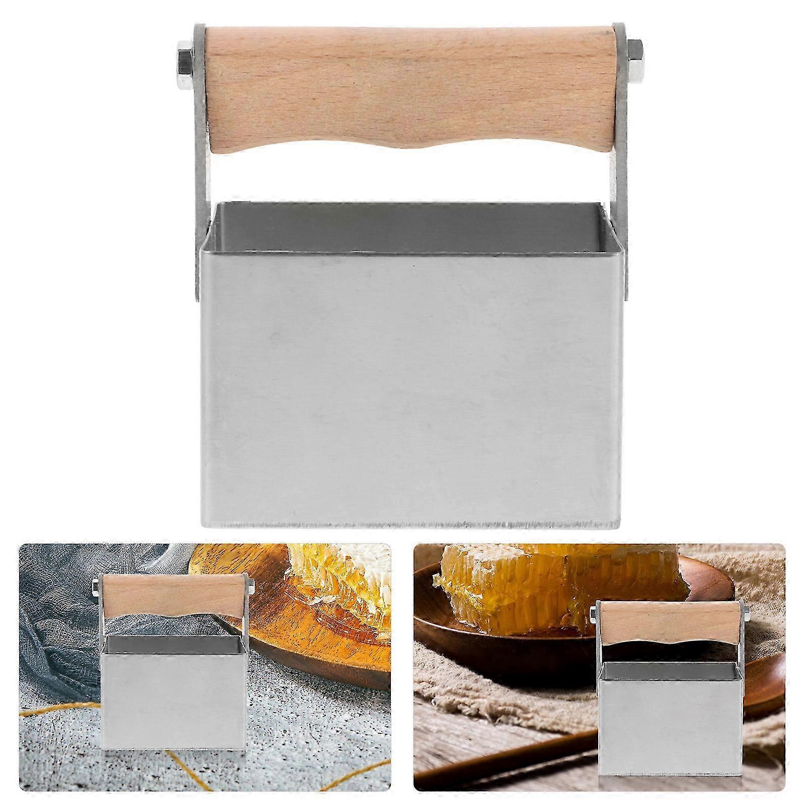 Honey Cutter Scraper Stainless Steel Honeycomb Cutter Wood Handle Honey ...