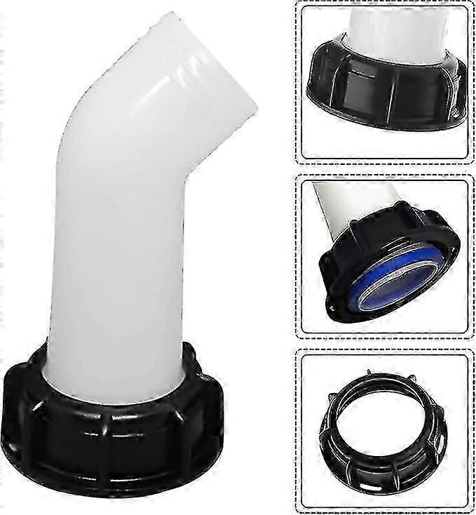 2pcs With Nut Ibc Drain Spout 1000l Tank Spout Valve Connection Hose ...