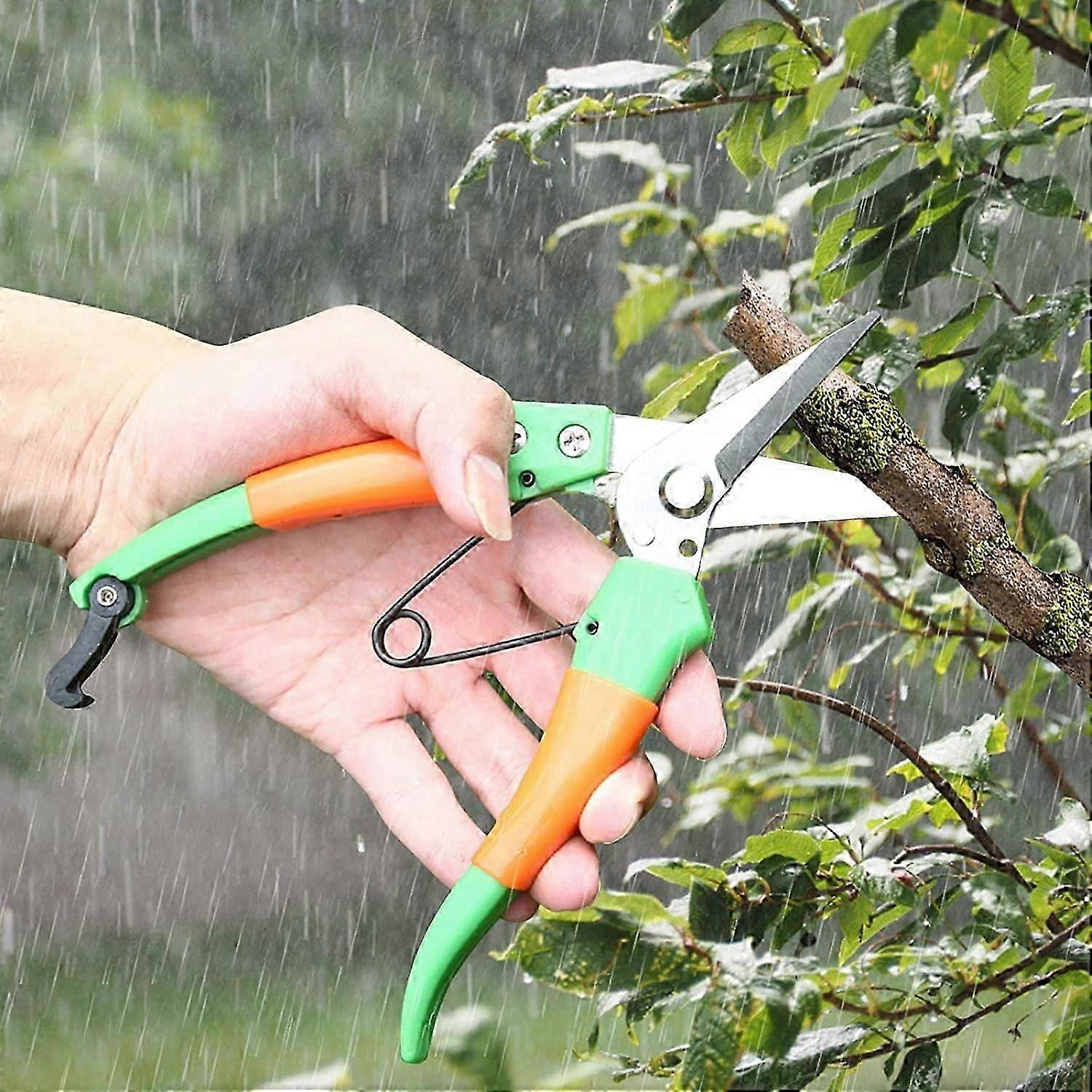 Stainless Steel Sharp Garden Shears, Pointed Plant Cutter Pruner Hand ...