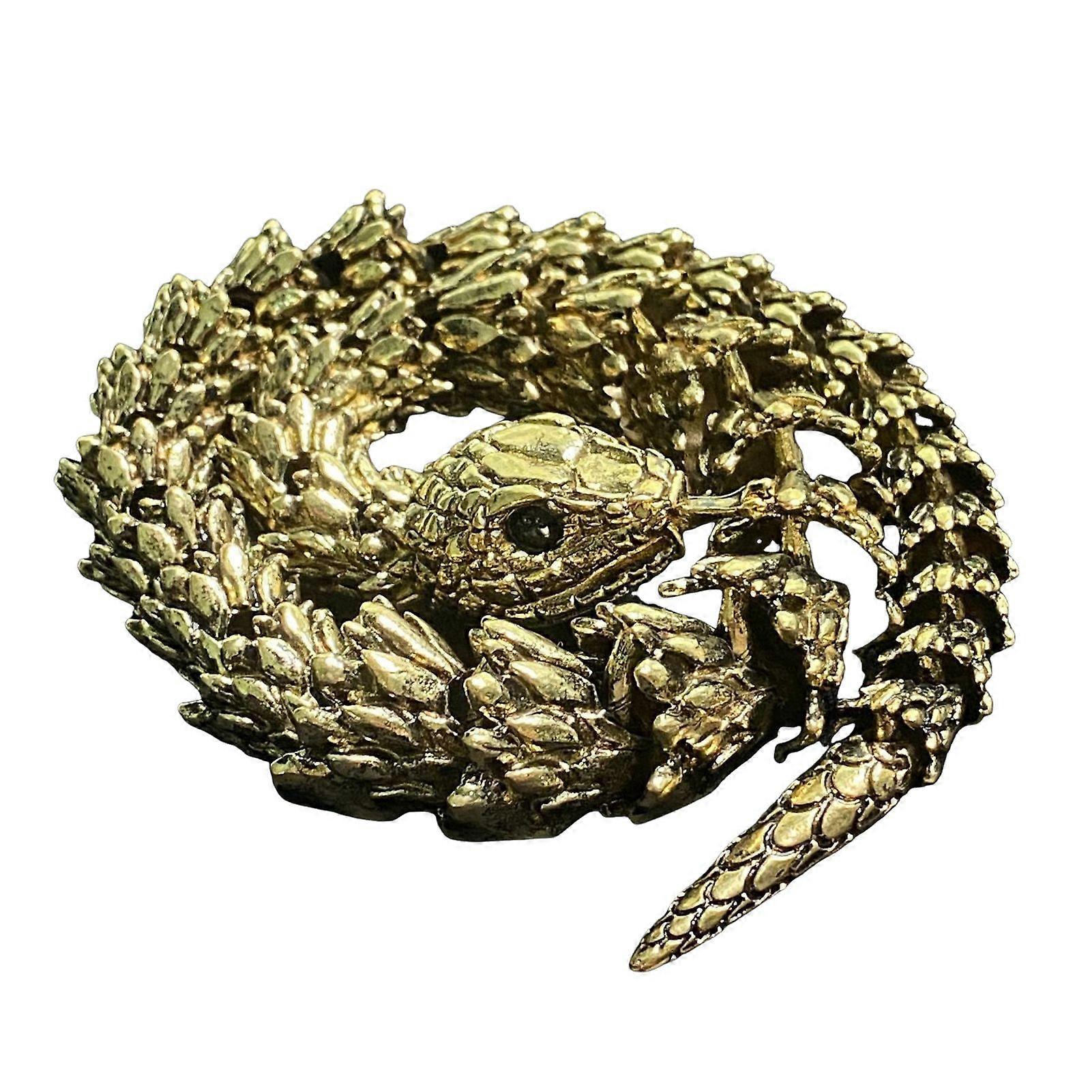 Metal Snake Statue Twistable Collectible Snake Figurine Posable Desktop ...