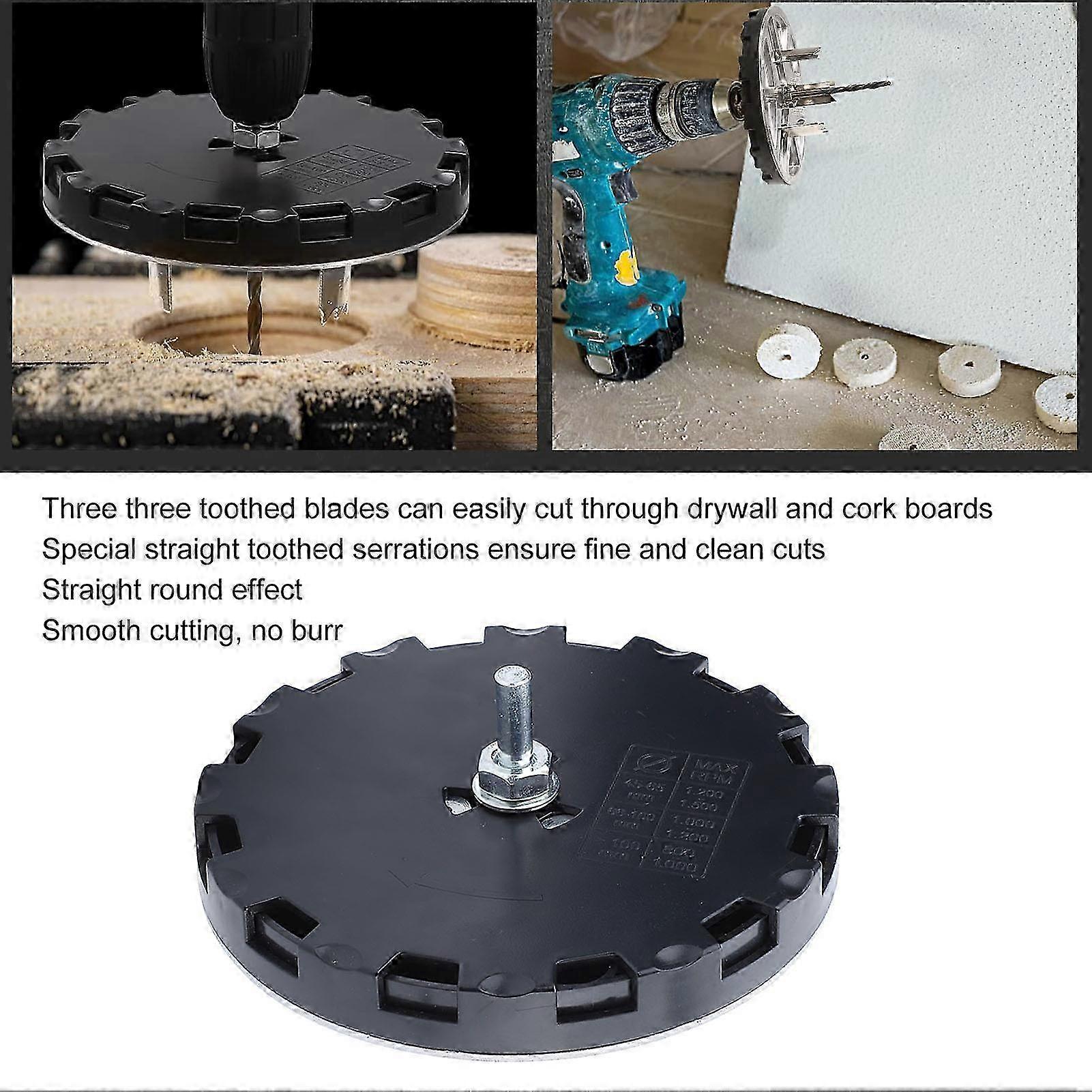 Adjustable Hole Saw Replacement Punching Cutter Drill Bit Kit 45 to ...