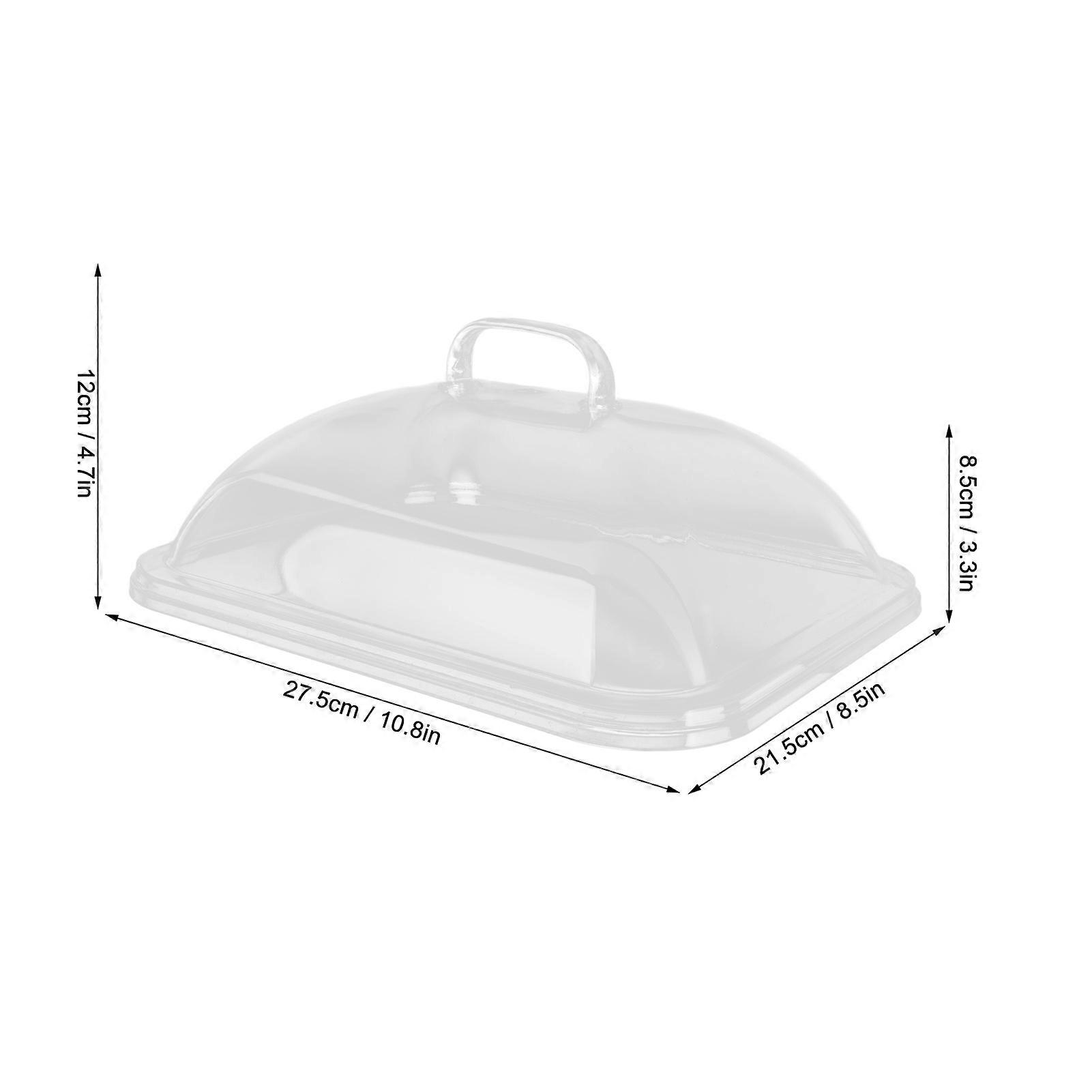 Clear Rectangular Dessert Appetizer Serving Platter, Elegant Design ...