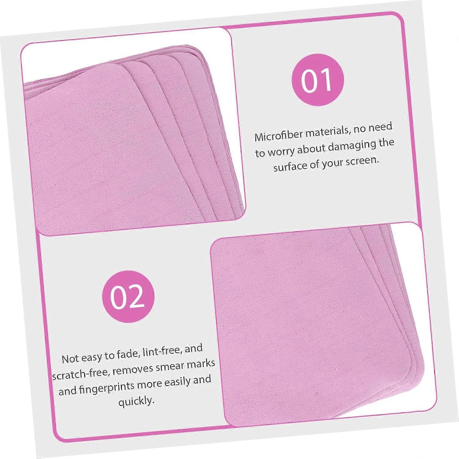 10 Pcs Microfiber Cleaning Cloth Scratch Resistant Lint for Glasses ...