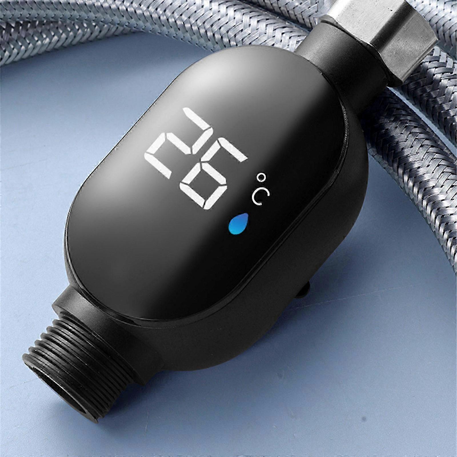 Waterproof Shower Head Thermal Display Temperature Display Small ...