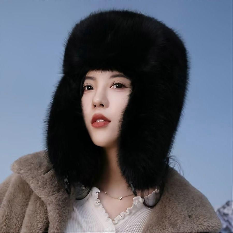 1pc Women'S Fluffy Trapper Hat | Long Pile Faux Fur Ushanka with Buckle ...