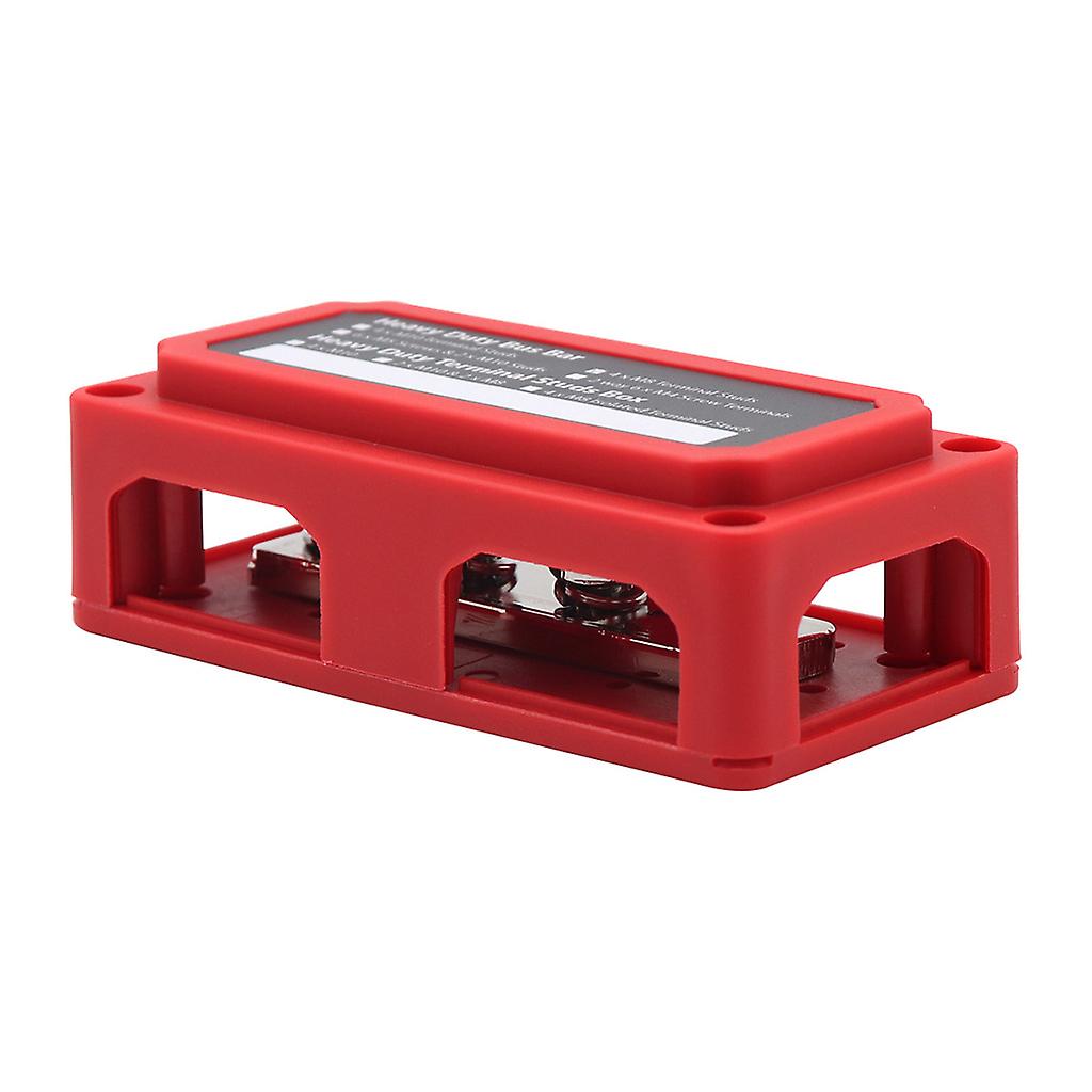 Bus Bar Box Board Heavy Duty Module 300a Dc 48v High Current Black Red Shell Power Distribution ...