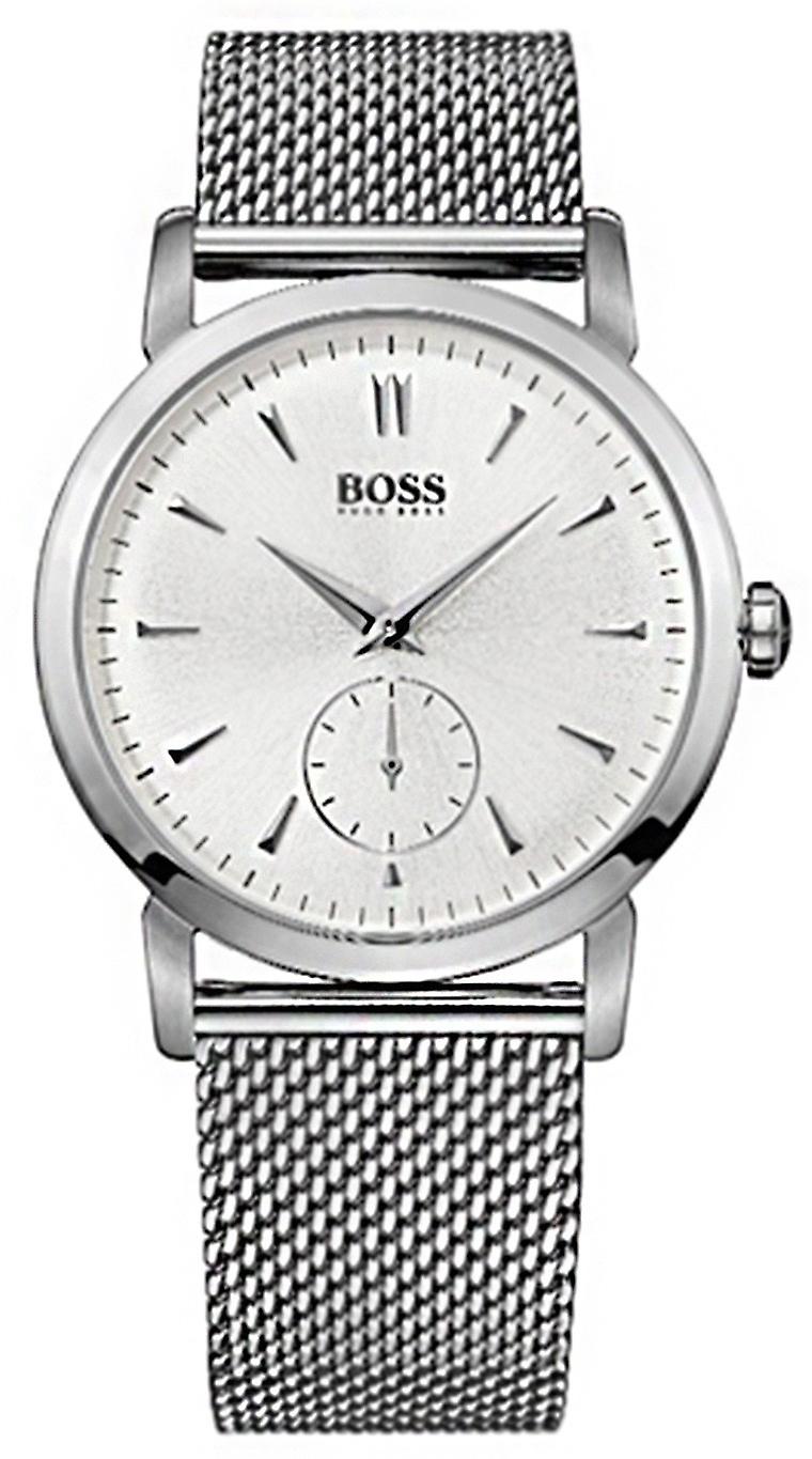Mesh Hugo Boss Quartz Analog Man Watch with Stainless Steel Bracelet ...