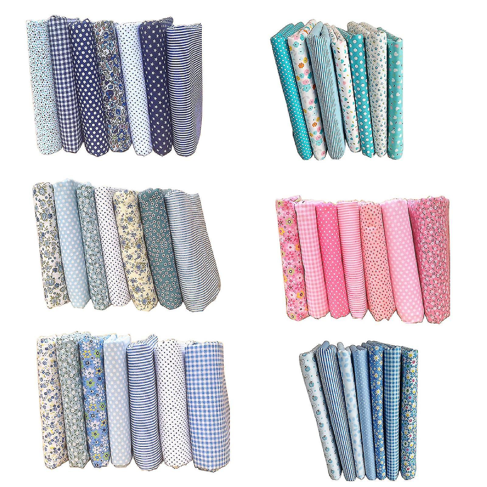 7pcs/set Cotton Fabric Sewing Different Pattern Fabric Patchwork ...