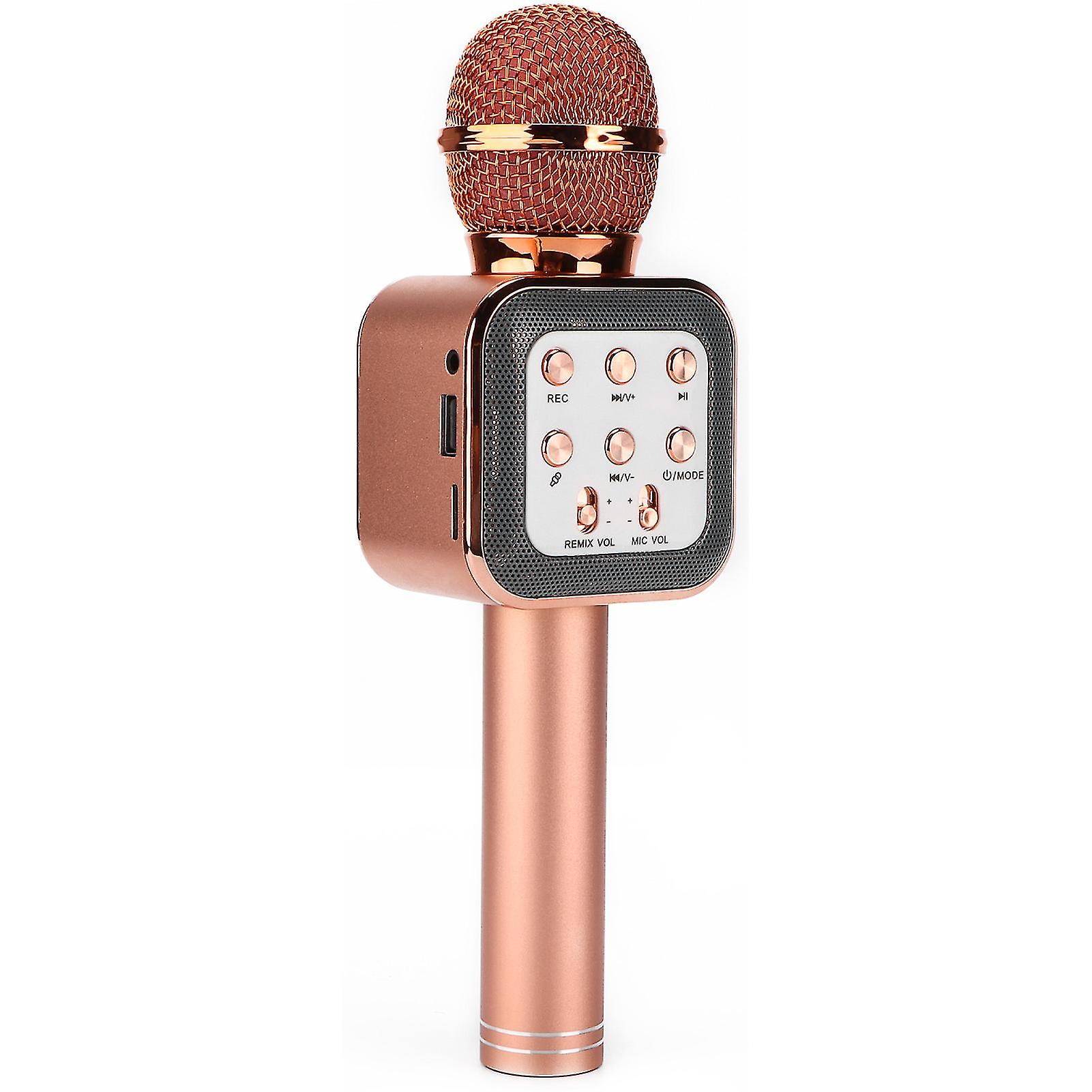 Wireless Bluetooth Karaoke Microphone Speaker - Portable Handheld 5W ...