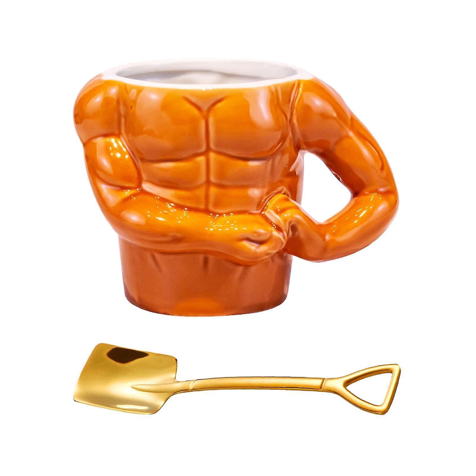 Ceramic Coffee Mug Muscle Bust Muscle Bust For Father's Day Kitchen ...