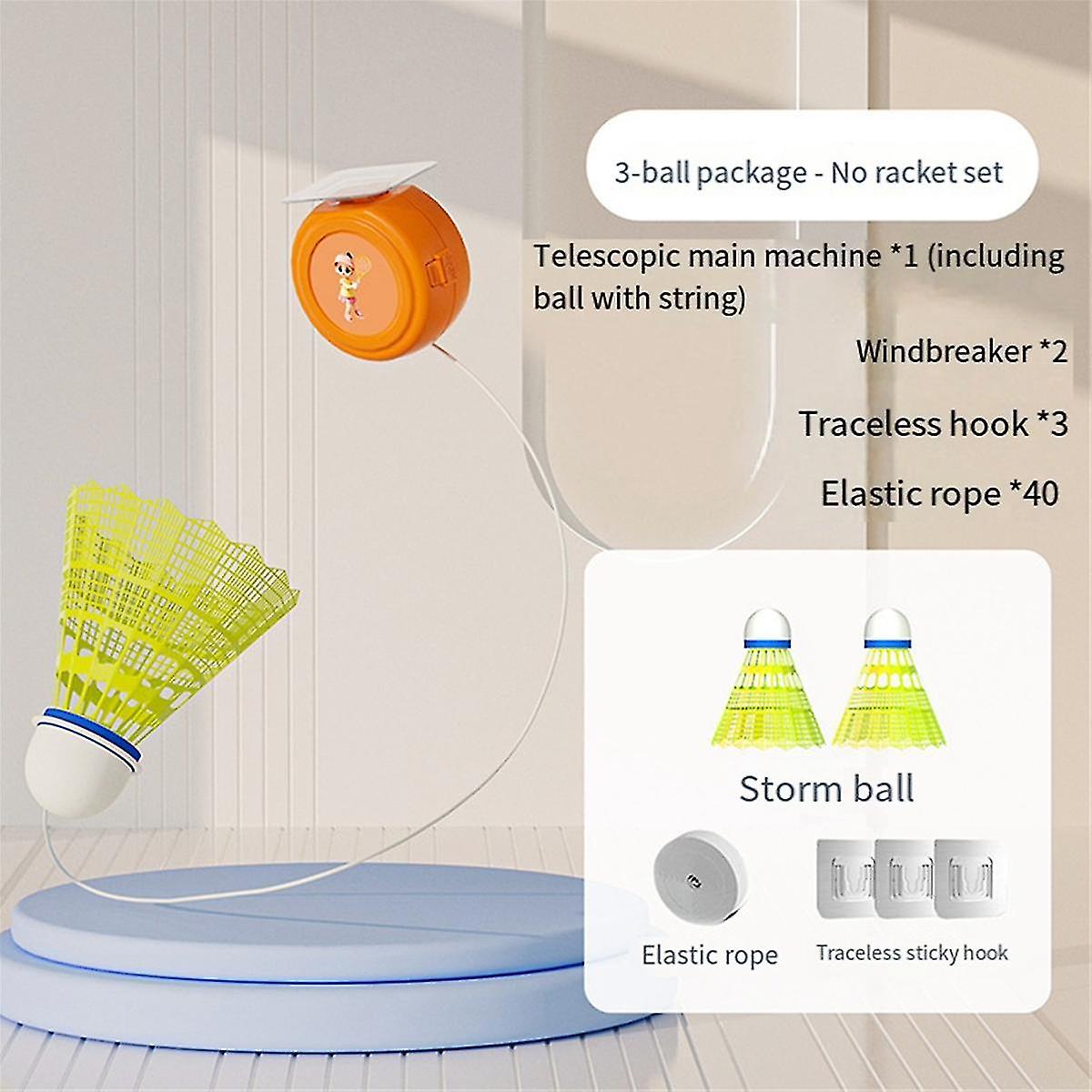 Badminton Training Tool, Badminton Rebound Trainer Elastic Badminton ...