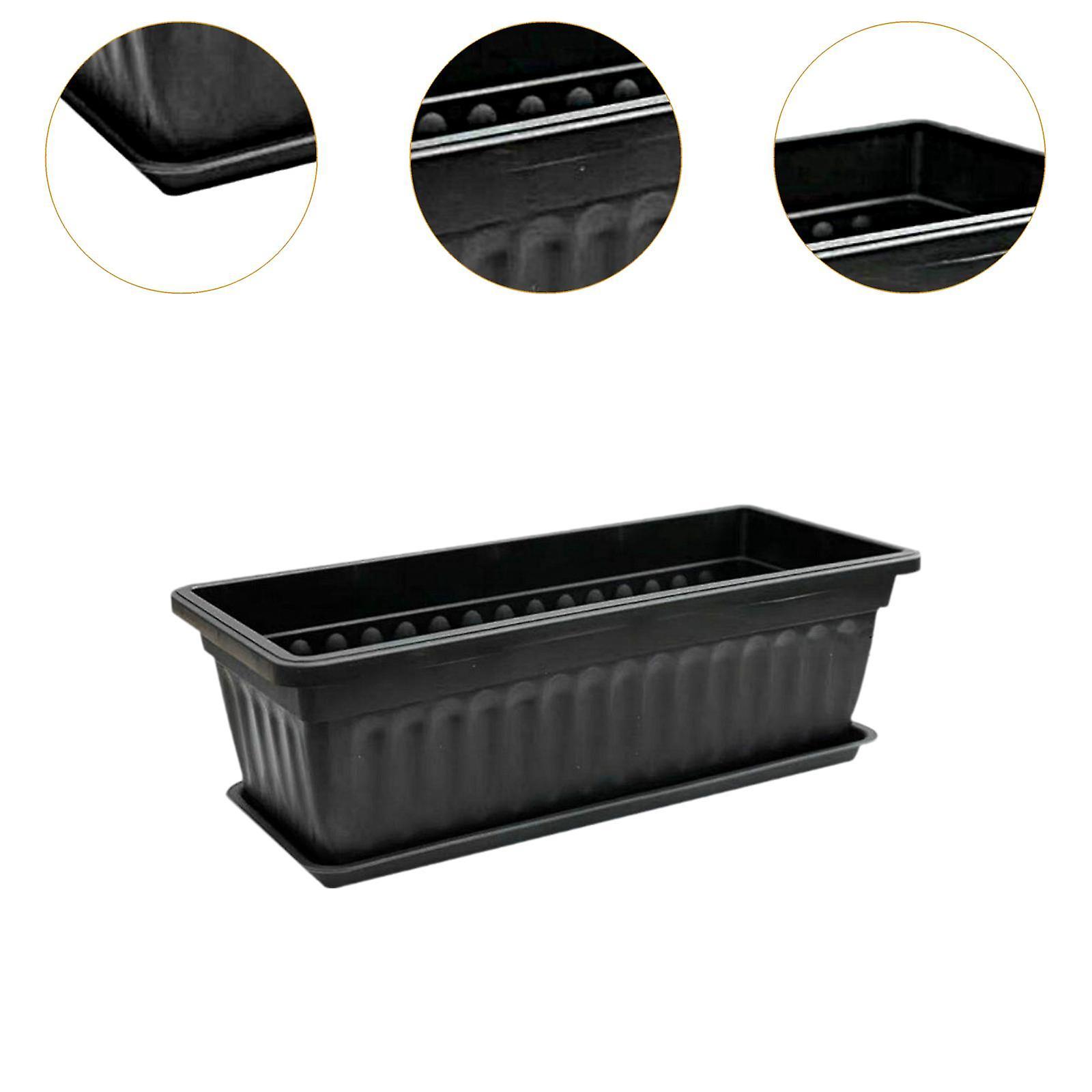 Window Box Planter 17 inch Flower Box Pot for Windowsill Indoor Outdoor ...