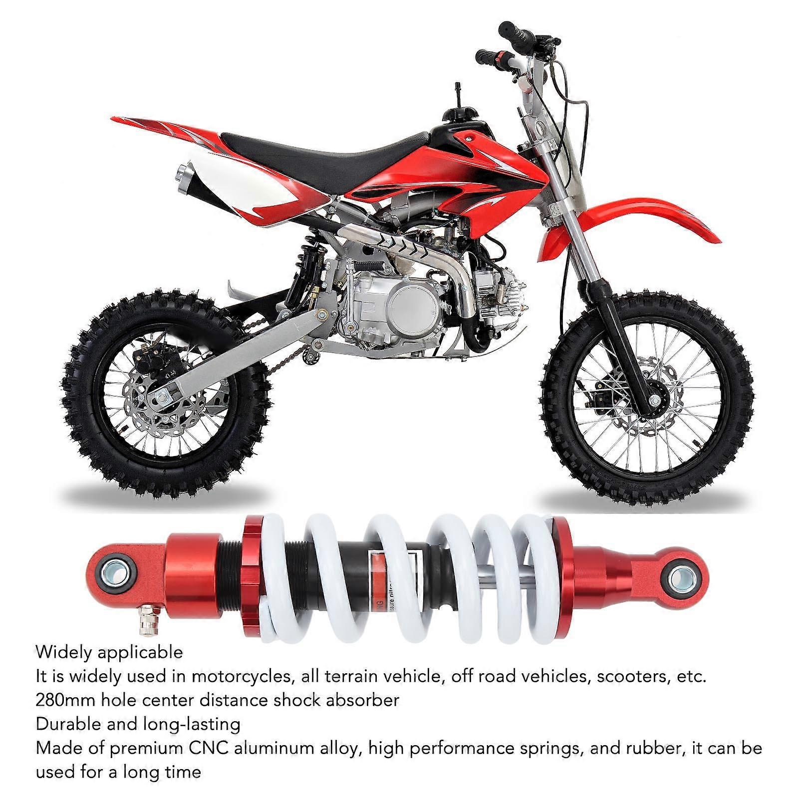 280mm Rear Shock Absorber Adjustable Suspension Shock Absorber for Dirt ...