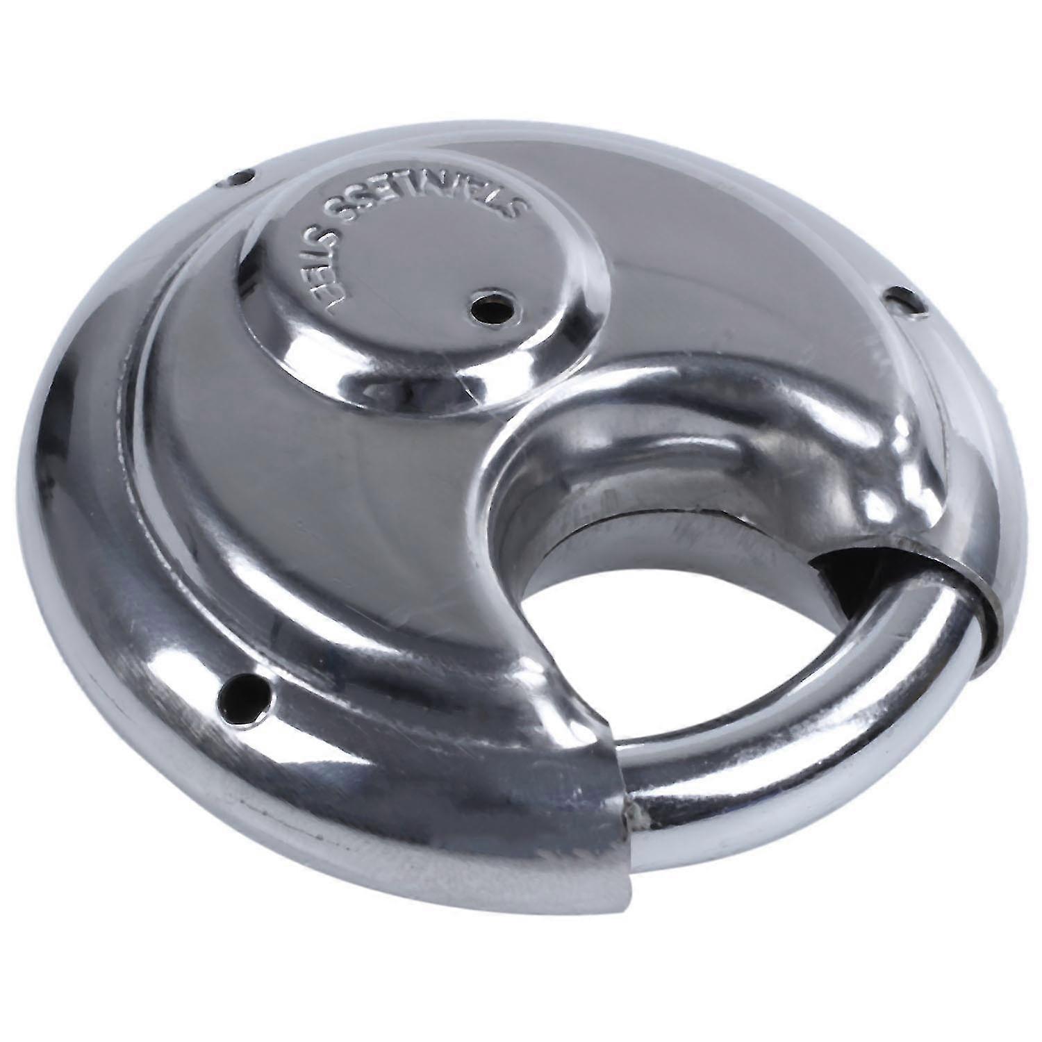 1x Padlocks Heavy Duty 70mm Round Circular Disc Padlock With 1 Keys ...