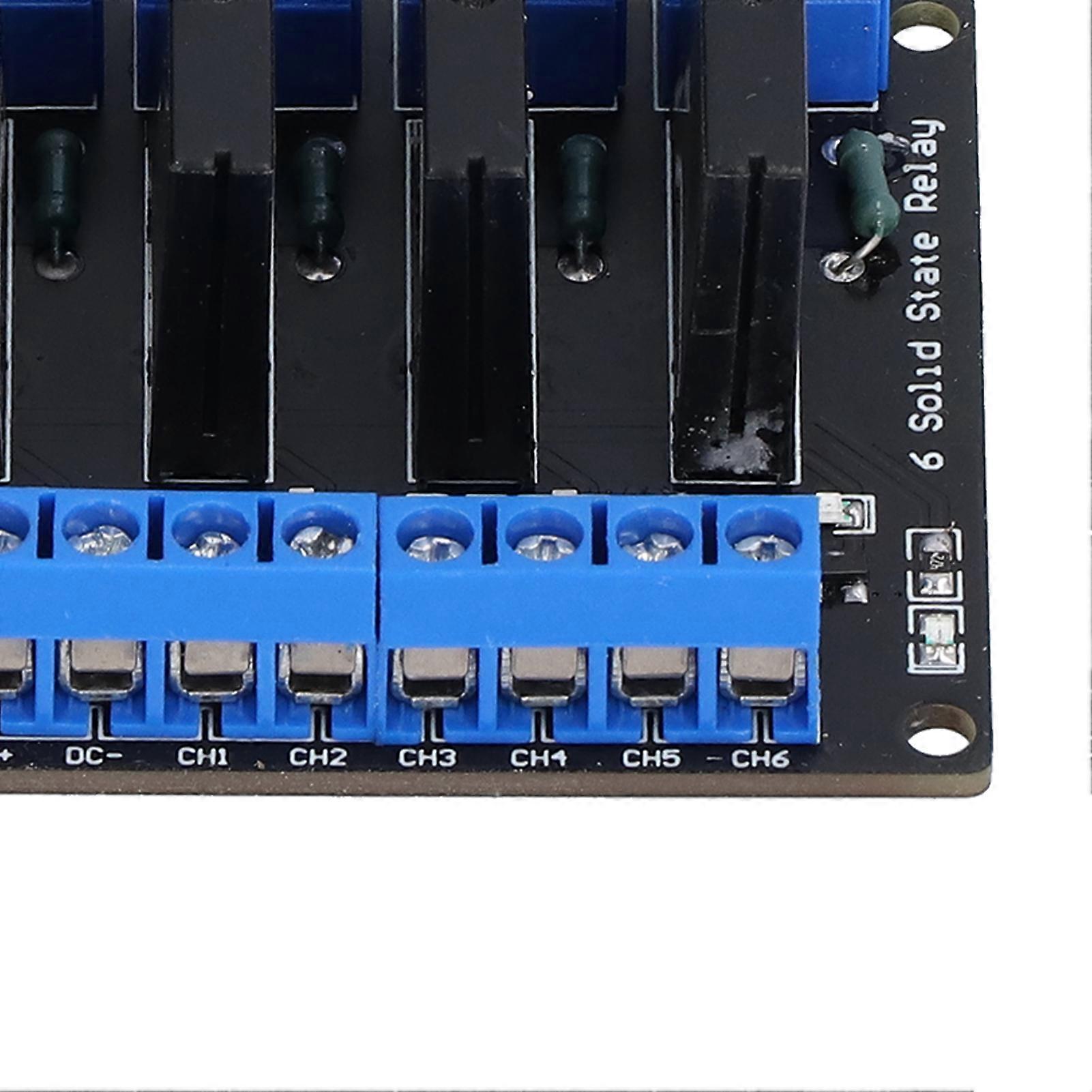 Solid State Relay Module 6 Channel High Voltage Trigger DC Control ...