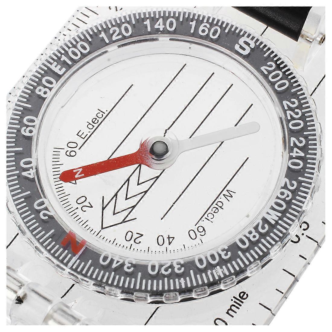 Foldable Navigation Camping Baseplate Compass Ruler Map | Fruugo UK