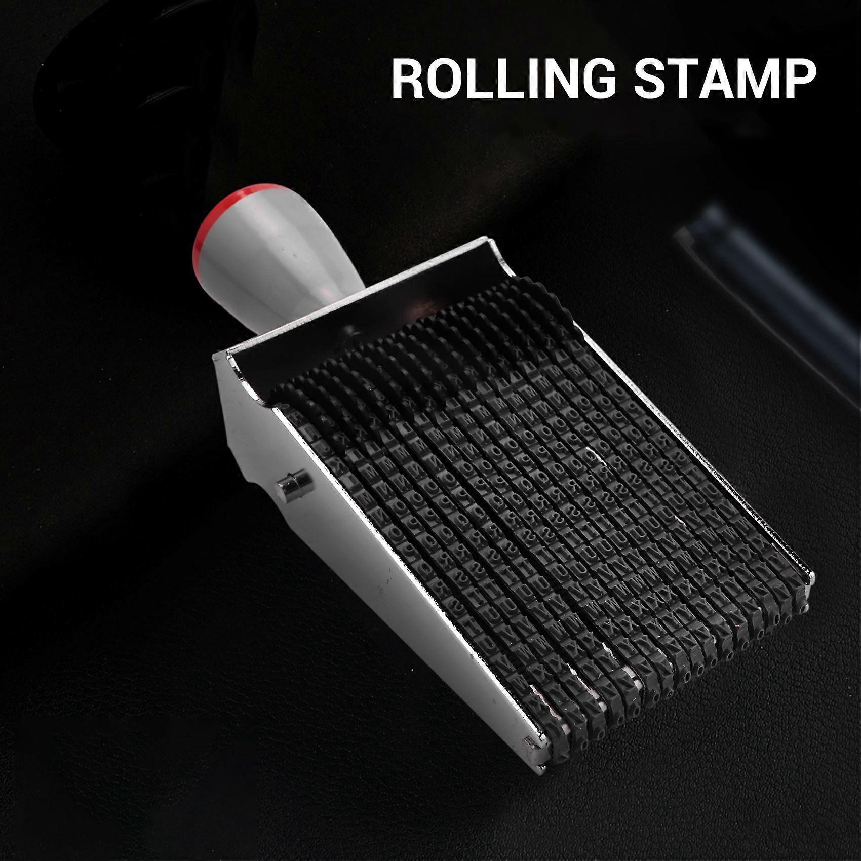 16 Digits Roller Stamp Personalized English Alphabet Number Symbol ...