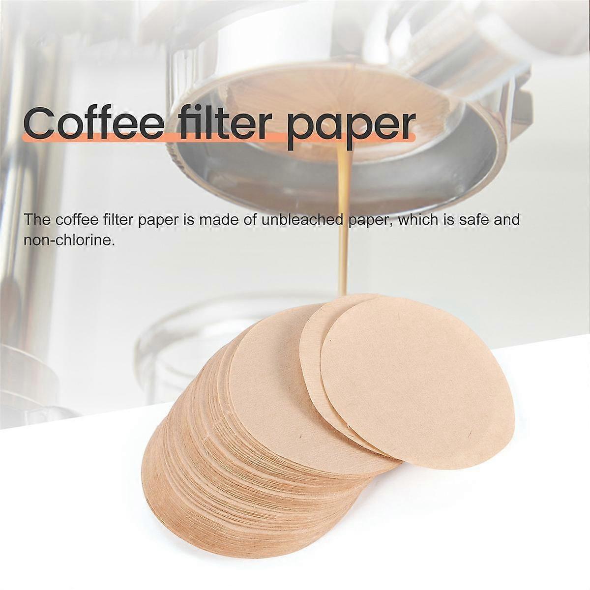 400 pieces of unbleached paper coffee filter round replacement coffee ...