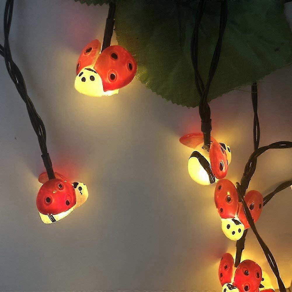 Solar Garden String Lights, Solar Ladybird String Light Beetle String ...