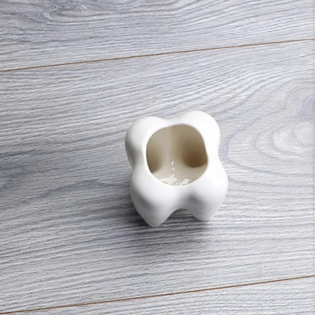 2Pcs Cute Tooth Shaped Ceramic Flower Pot Succulent Planter Pot Bonsai ...