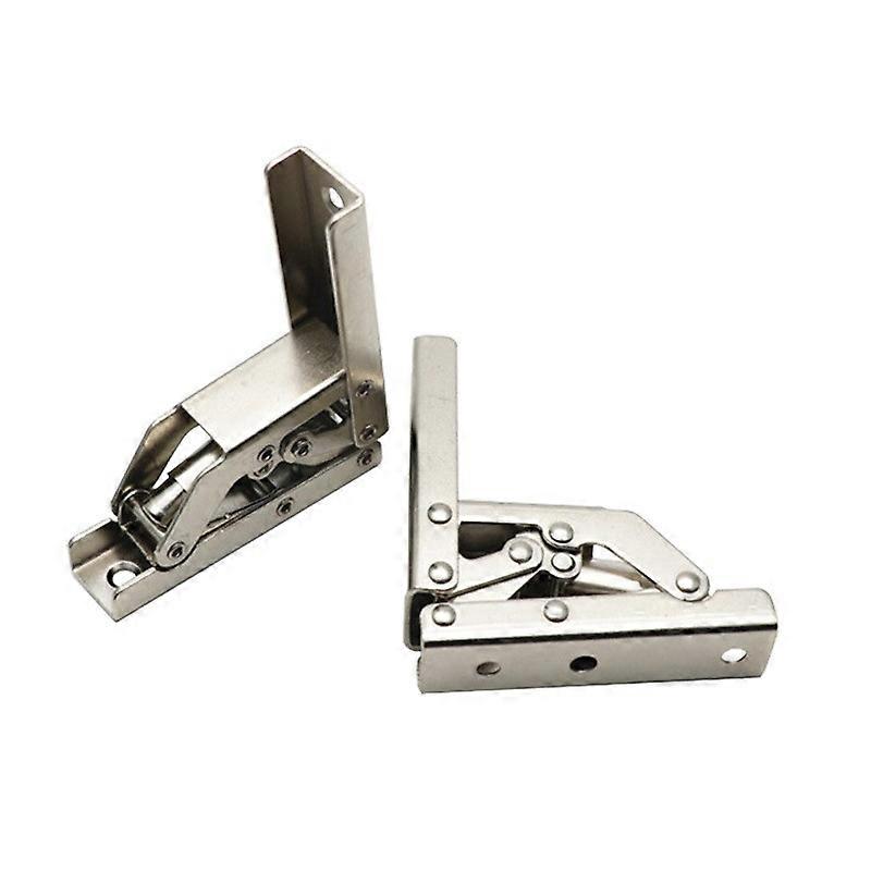 2 Pack Cabinet Hinges Stainless Steel Folding Shelf Hinges 90 Degree ...
