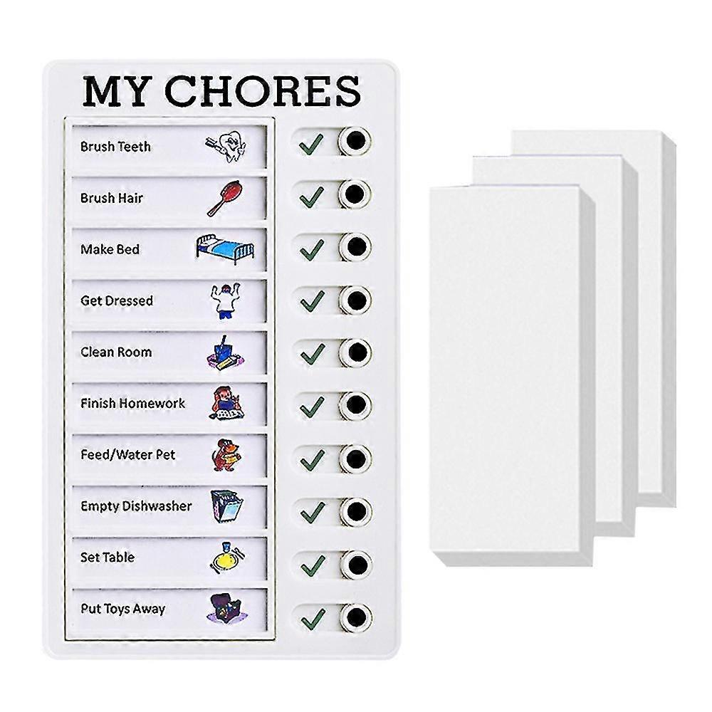 Chore Chart Memo Checklist Board To Do List Planner Check List For Kids Adults Good Habit (my ...