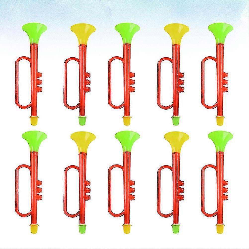 10pcs Kids Trumpet Toys Plastic Trumpet Toy Funny Noise Making Tools ...