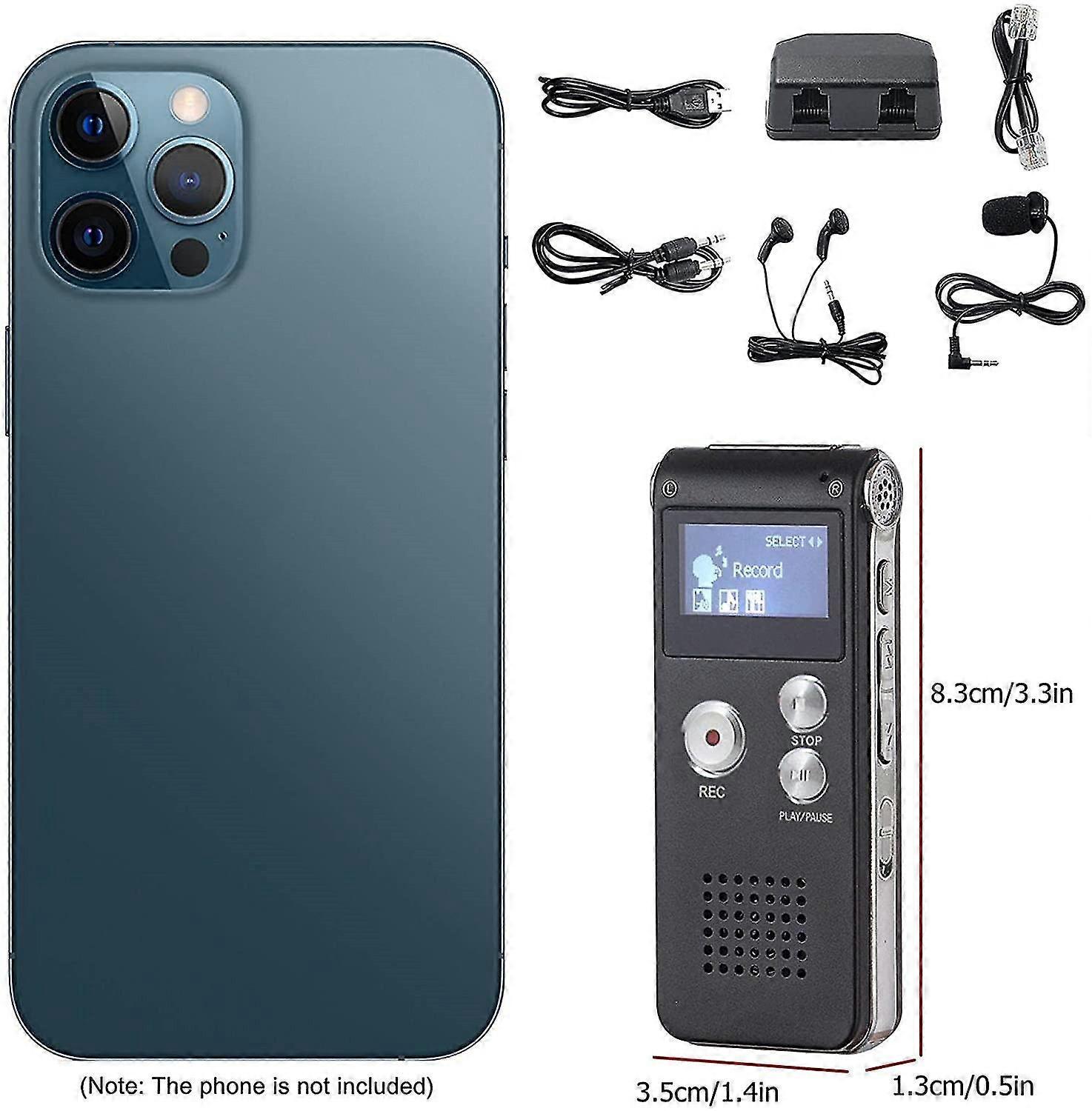 Professional digital recorder MP3 player, voice recorder-16GB(Black ...