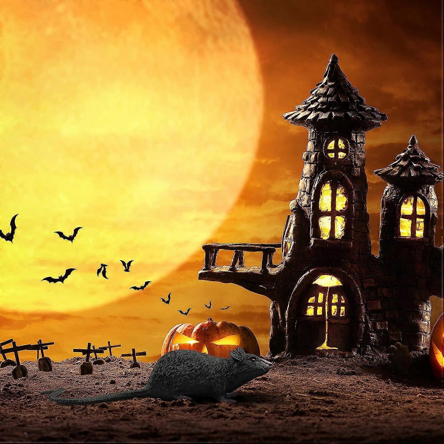 3pcs Plastic Realistic Mouse Fake Mouse, Halloween Trick Prank Props ...