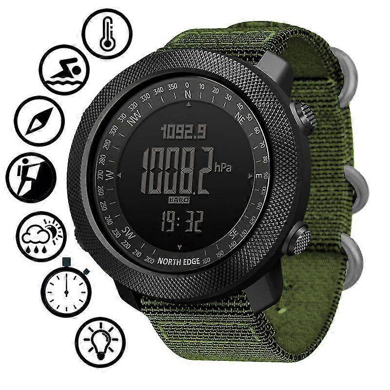 North Edge Outdoor Smart Watch Waterproof Men' Digital Watch For Sport ...