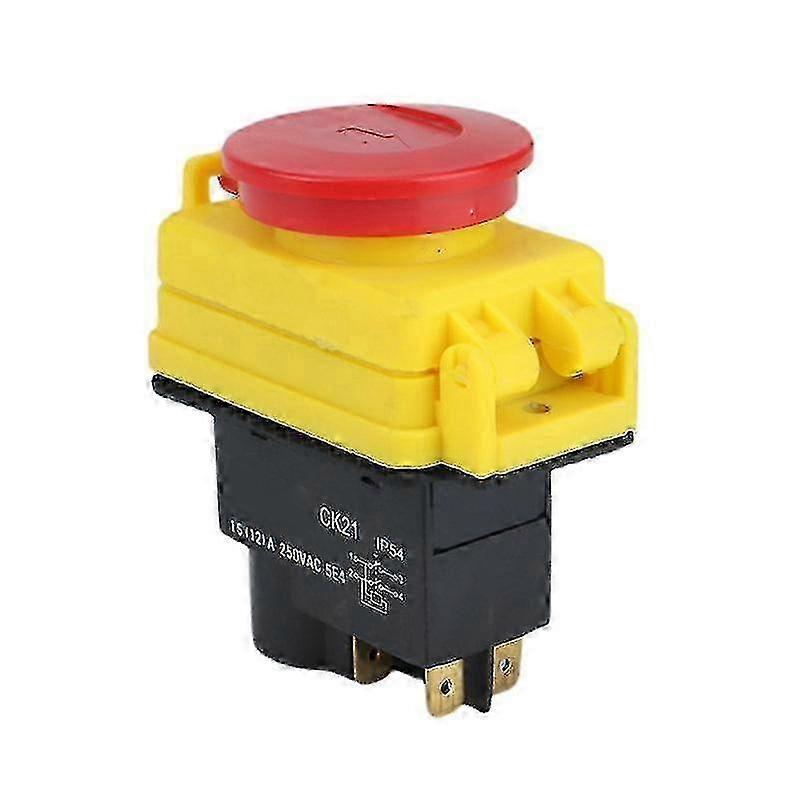 250v 16a Ip54 Start Stop Switch No Volt Release Switch With Emergency ...