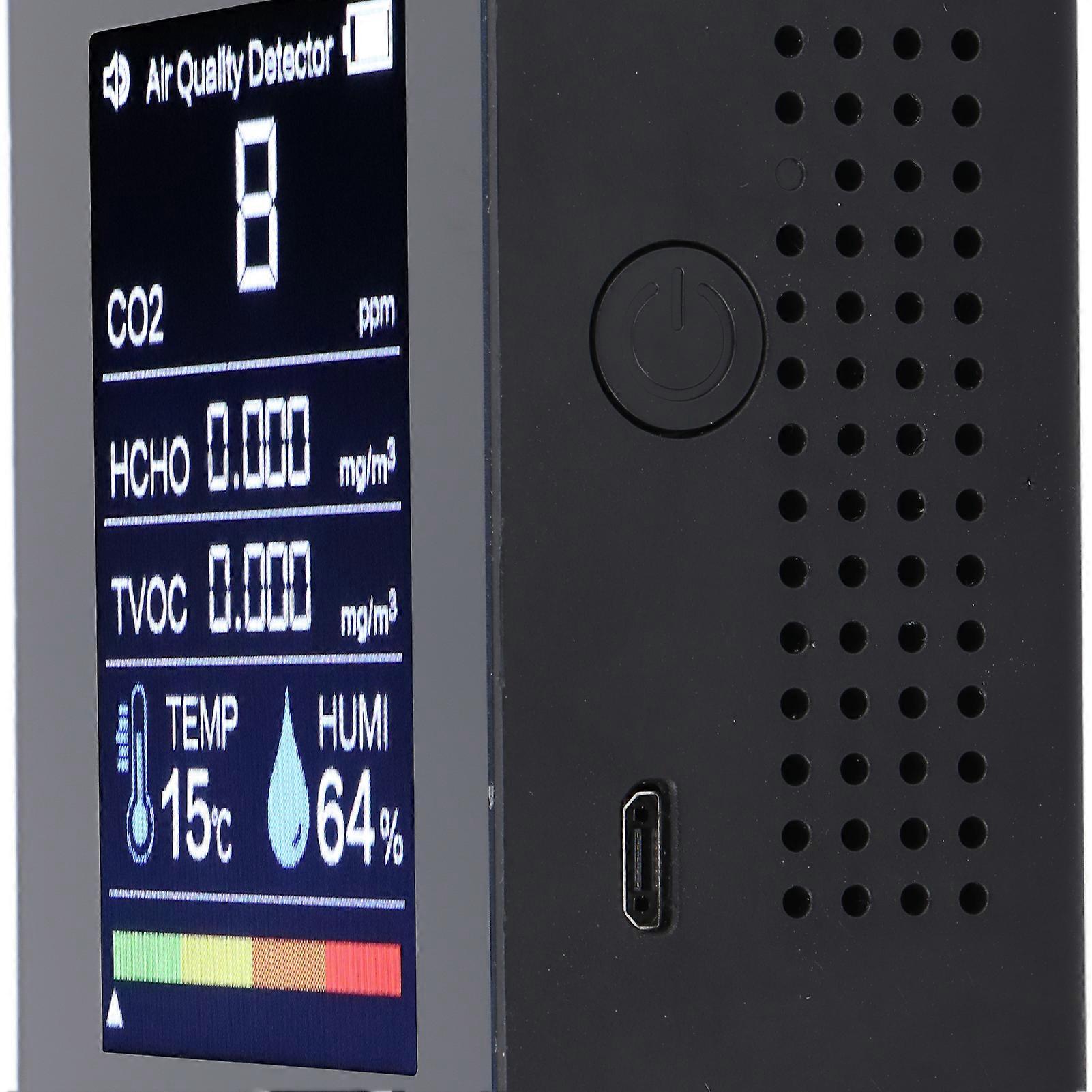 Air Quality Detector 5 in 1 Environmental Assessment Monitor for HCHO ...