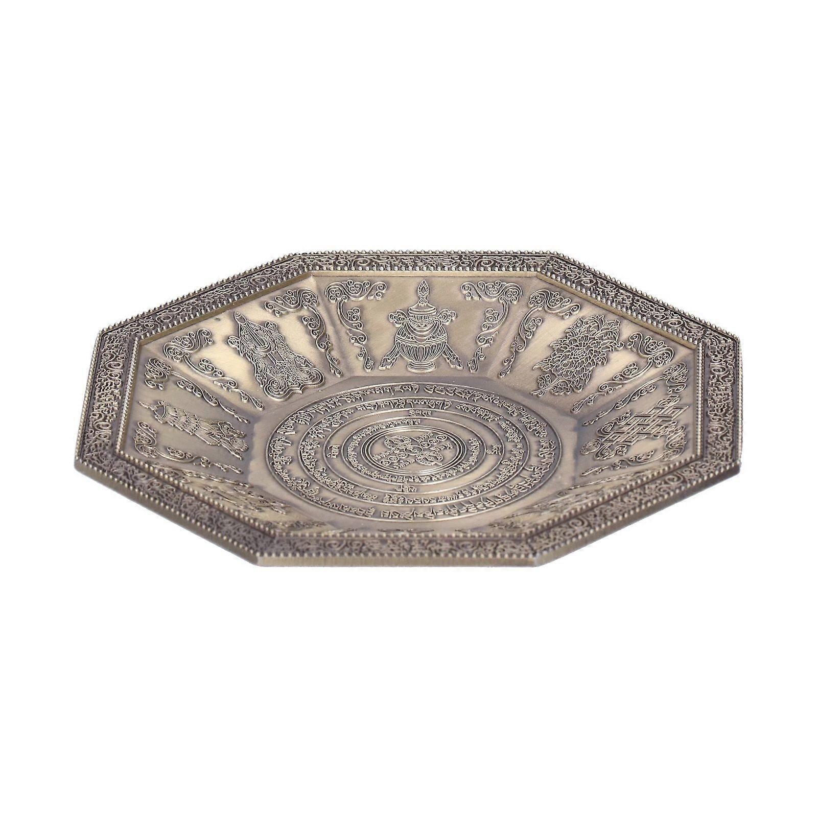 Octagonal Burning Tray Buddhist Scriptures 8 Auspicious Symbols Fire ...