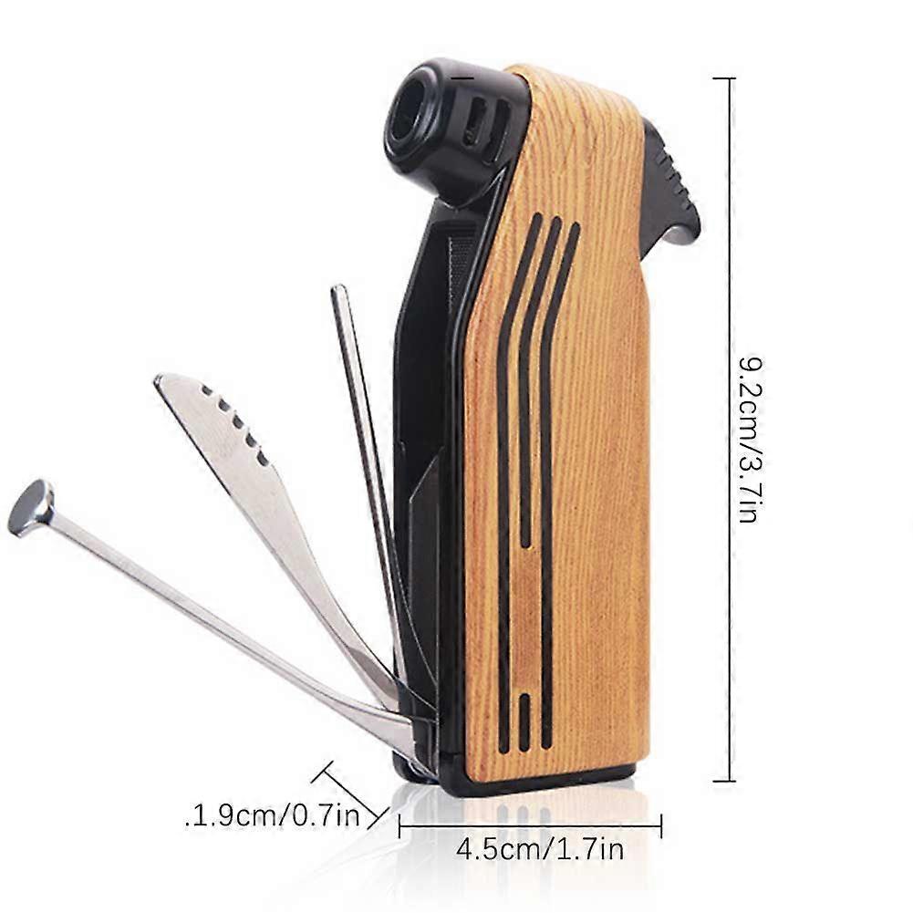 4 in 1 Puffer Lighter Soft Flame Refillable Butane Lighters with Pipe ...