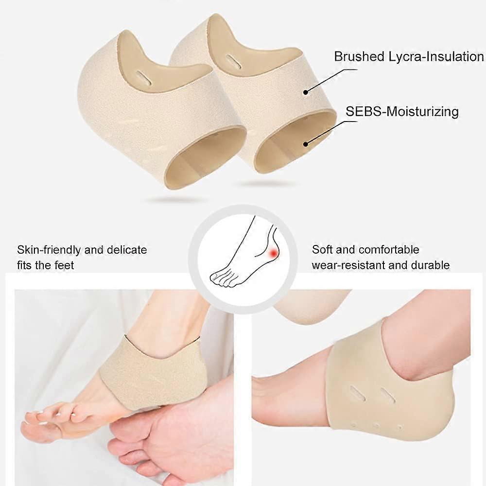 Heel Pain Relief Cups, Ergonomic Gel Heel Inserts for Heel Spur ...