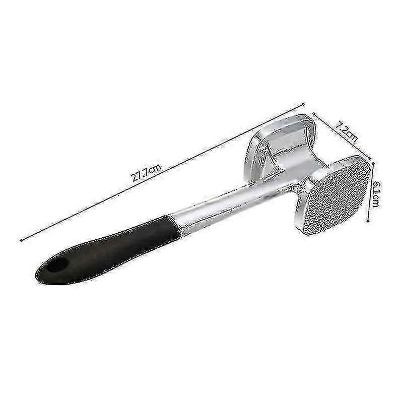 Large Meat Tenderizer Mallet Tool Sturdy Stainless Steel Steak Pounder ...