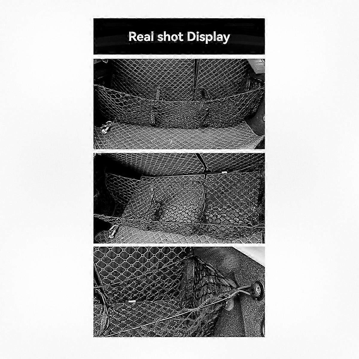 Rear Hook Car Storage Net Organizer for SUV Truck Trunk 100x30cm ...
