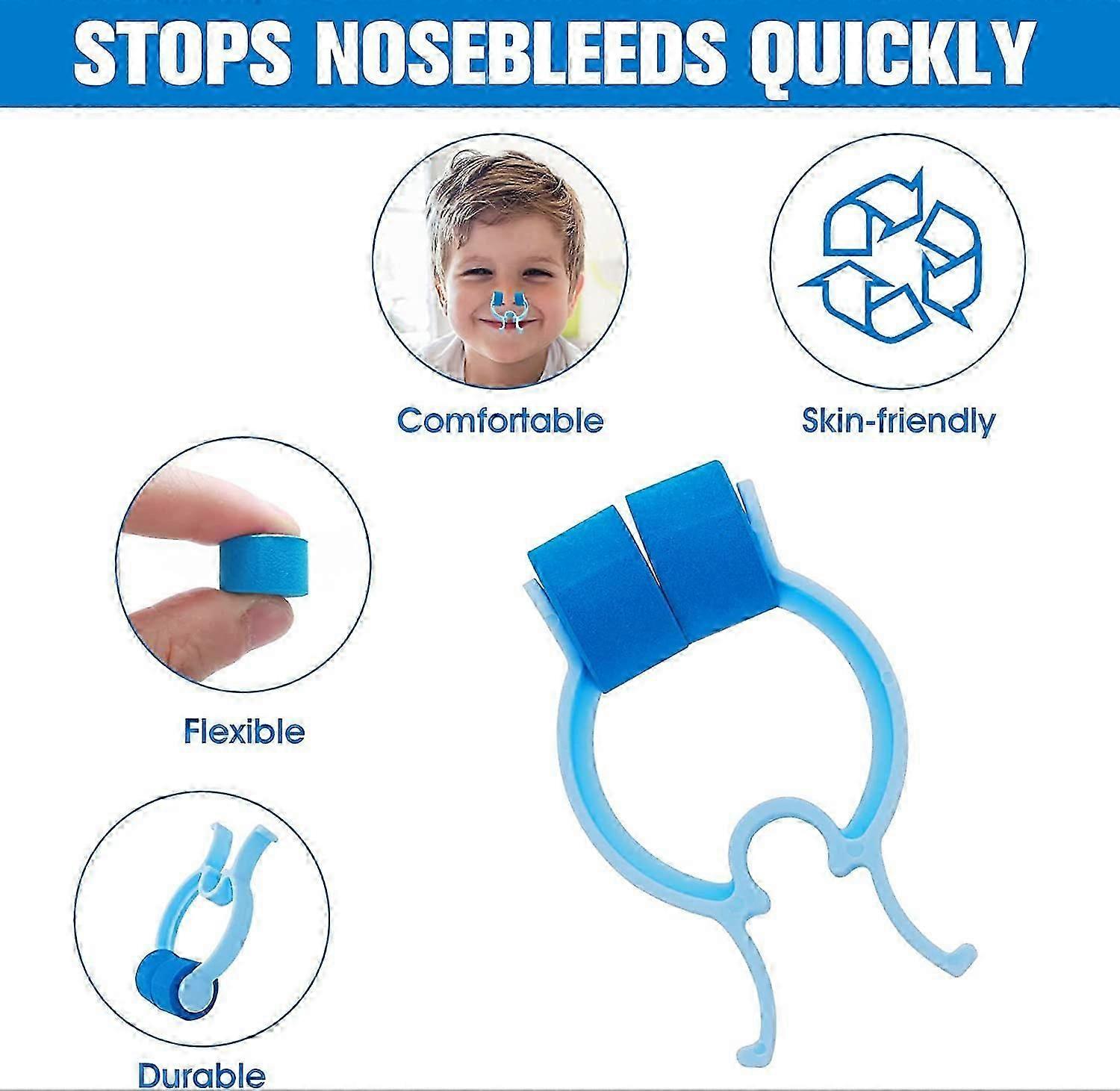 10 Pieces Nose Stop Clips, Nose Bleed Stopper Swimming Nose Clip for Adult and Kids Nasal Nose ...
