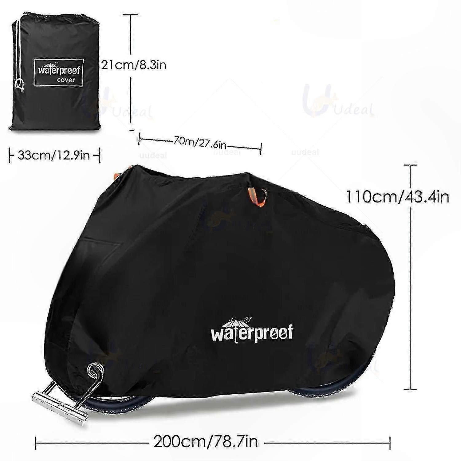 Heavy Duty Waterproof Bicycle Cover with UV Protection for 2 Bikes ...