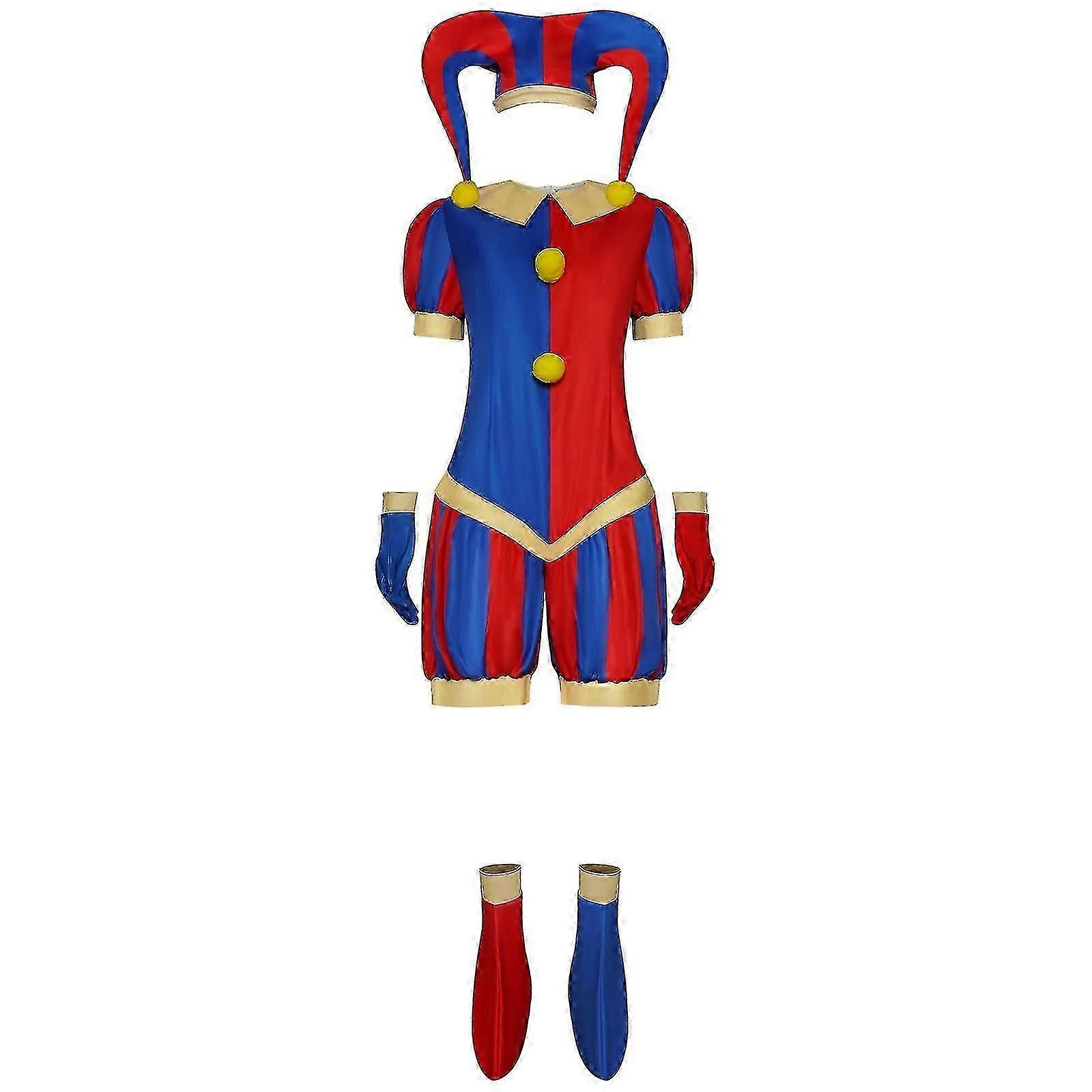 The Amazing Digital Circus Cosplay Jumpsuit Pomni Clown Role Play ...
