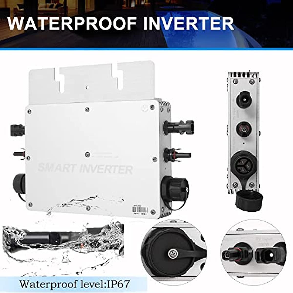 Solar micro inverter ip65 waterproof grid tie inverter dc to ac output ...