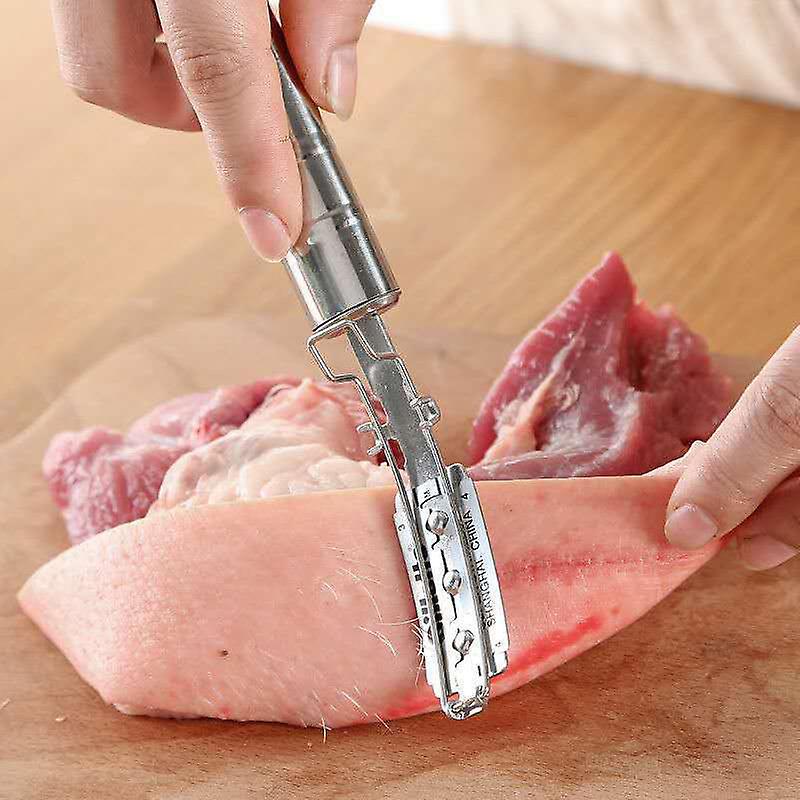 Stainless Steel Scraper Meat Hair Shaver Food Hair Removal Tool Shaving ...