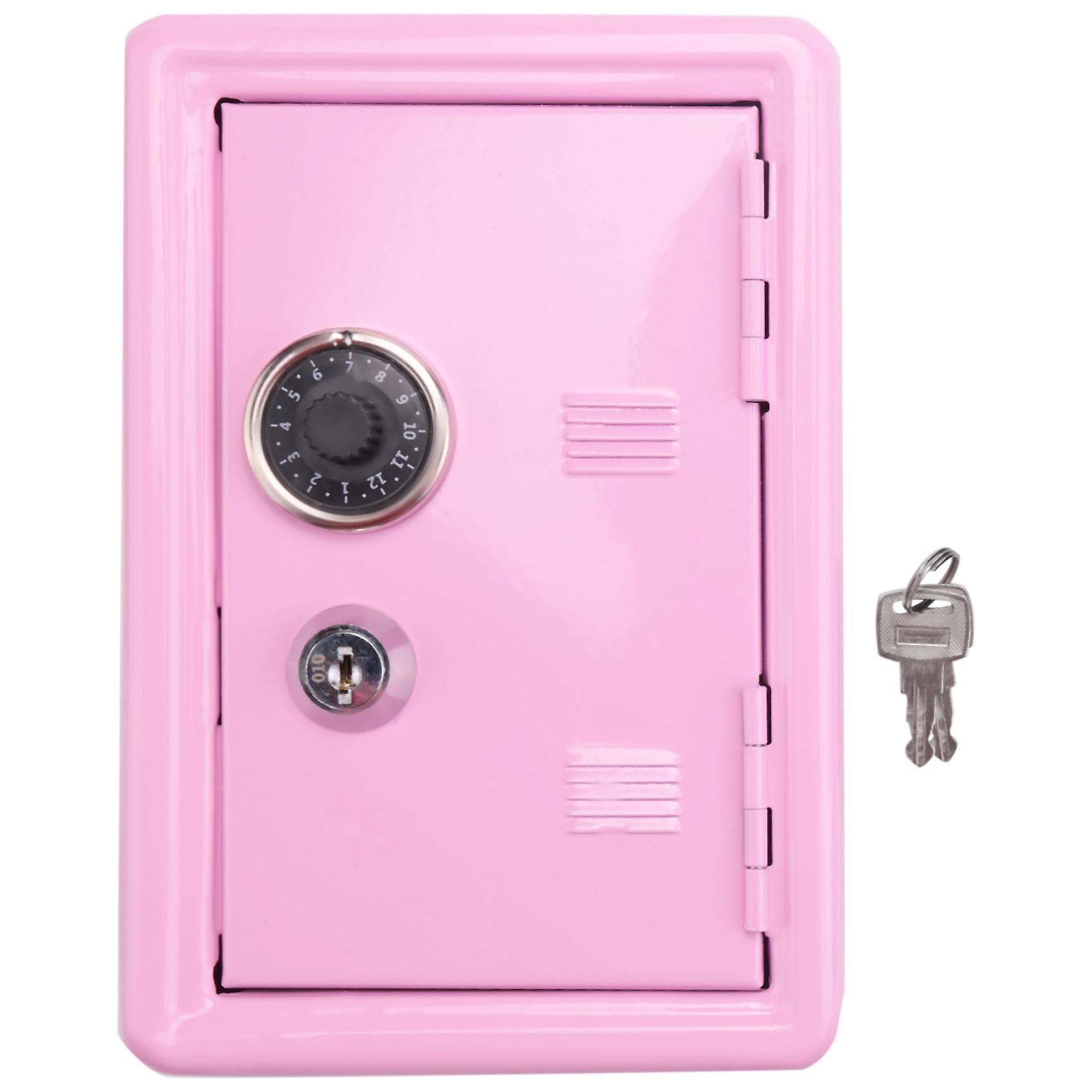 Kids Money , Mini Money Box Gift Safe Case Password with Key Metal ...