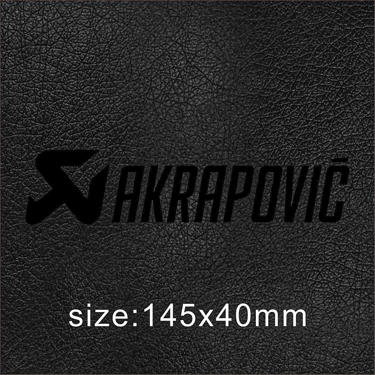 1 Pair Vinyl Exhaust Akrapovic Sticker Silencer Muffler Tip Pipe Tank ...