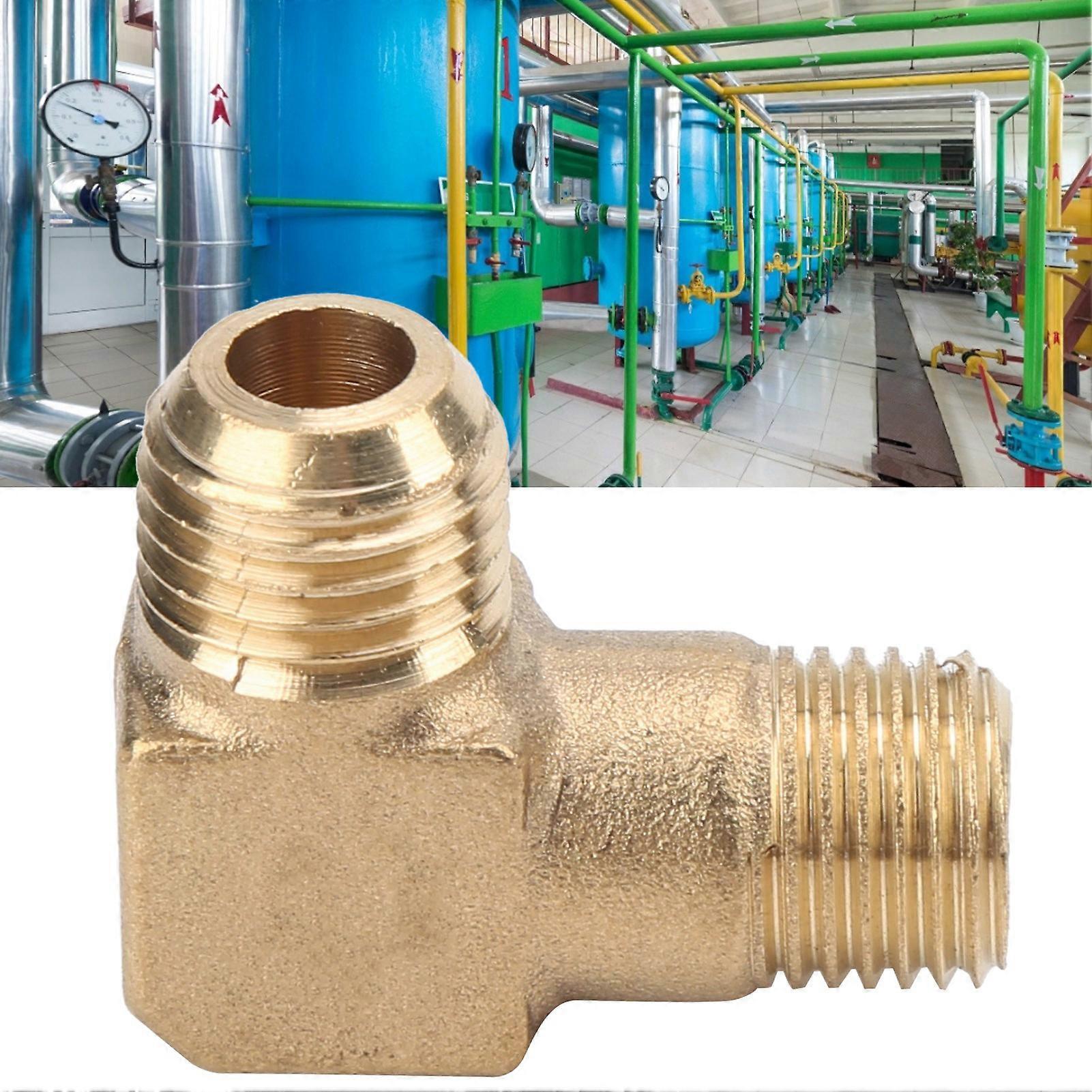 G1/4xm14 90 Degree Elbow Brass Compressor Accessory Air Pump Pipe ...