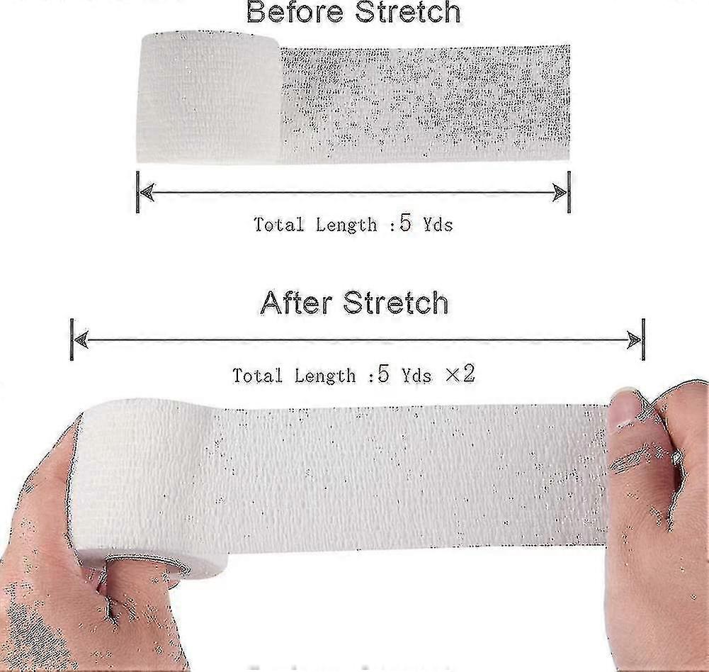 24 Rolls Self Adherent Cohesive Bandages Wrapmedical Tape For Skin ...