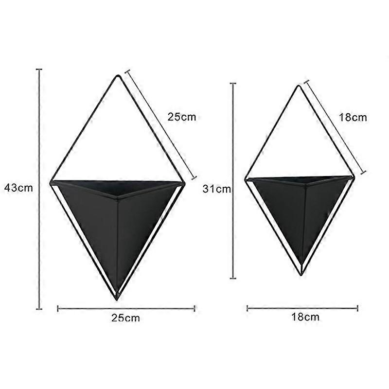 Triangular Hanging Pot Indoor Outdoor Modern Flower Plant Hanging ...