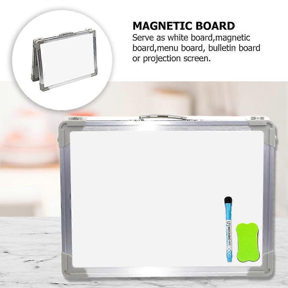 Magnetic Portable White Board Double-sided Desktop Foldable Whiteboard ...