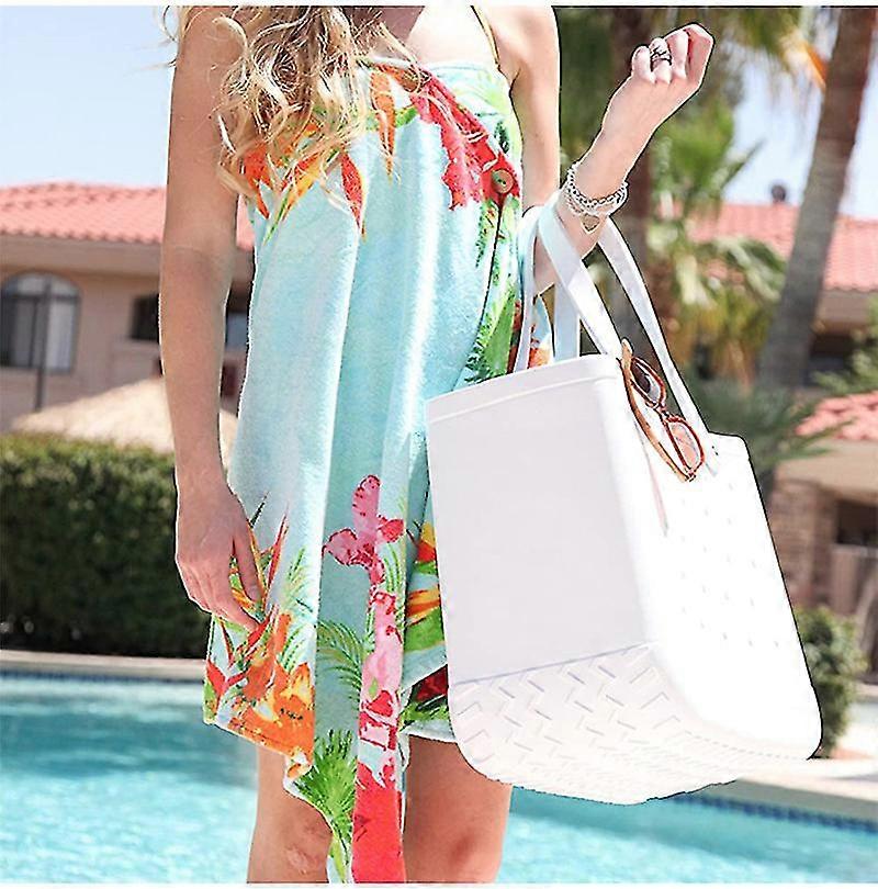 Rubber Bag Bogg Style Hole Waterproof Durable Oversize Silicone Beach ...