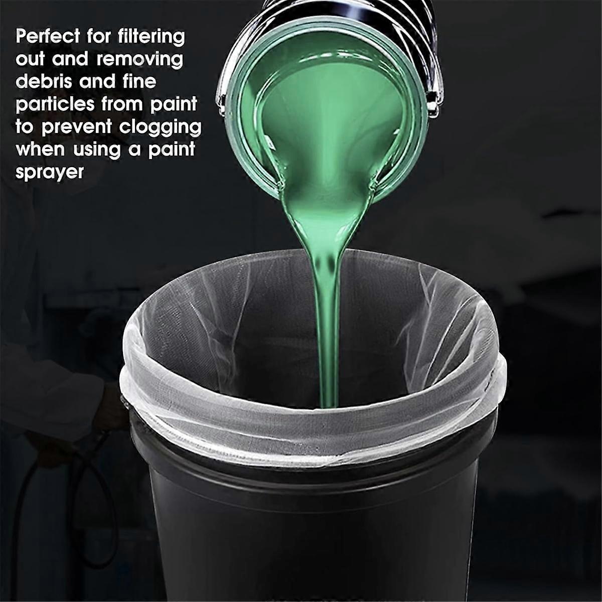 10 Pcs Paint Strainer Bag, 1 Gallon Paint Filter with Elastic ...